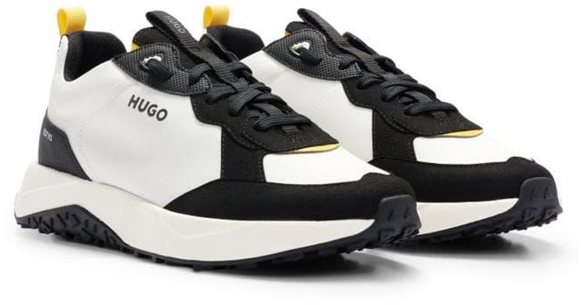 HUGO Kane_runn_nymf Trainers in Black for Men | Lyst UK