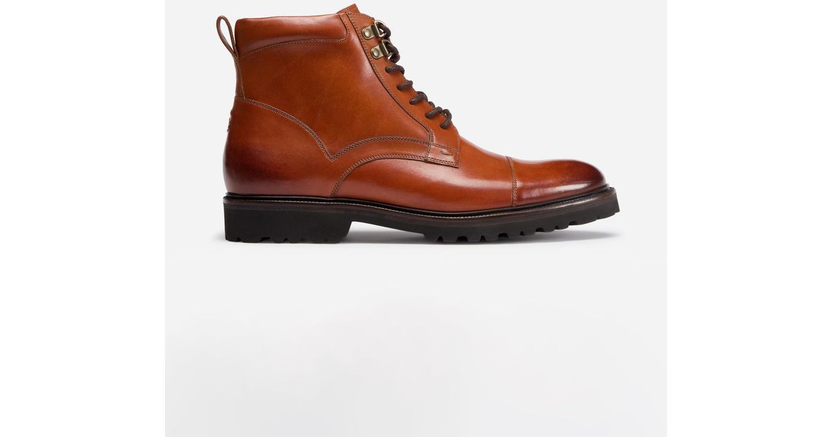 Oliver Sweeney Runcorn Antiqued Calf Leather Brogue Boots in Brown for ...