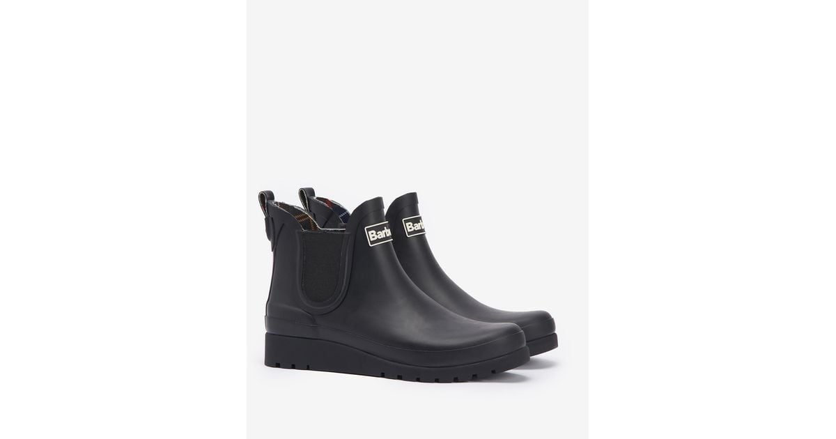 Barbour Clifton Wedge Chelsea Wellies in Black | Lyst