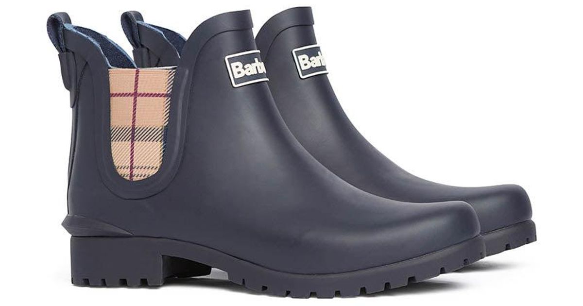 Barbour Wilton Wellingtons in Blue | Lyst UK