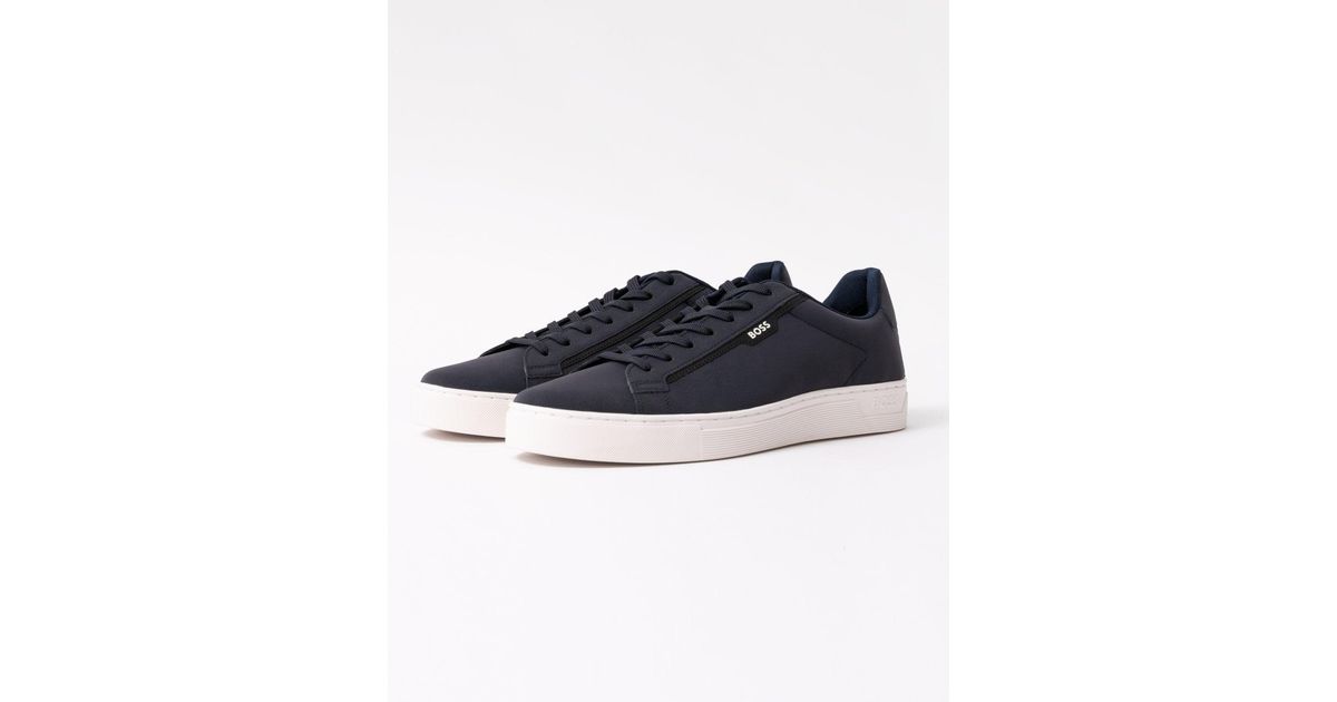 BOSS Boss Rhys Tenn Trainers 50529532 Colour: Dark 401 in Blue for Men ...