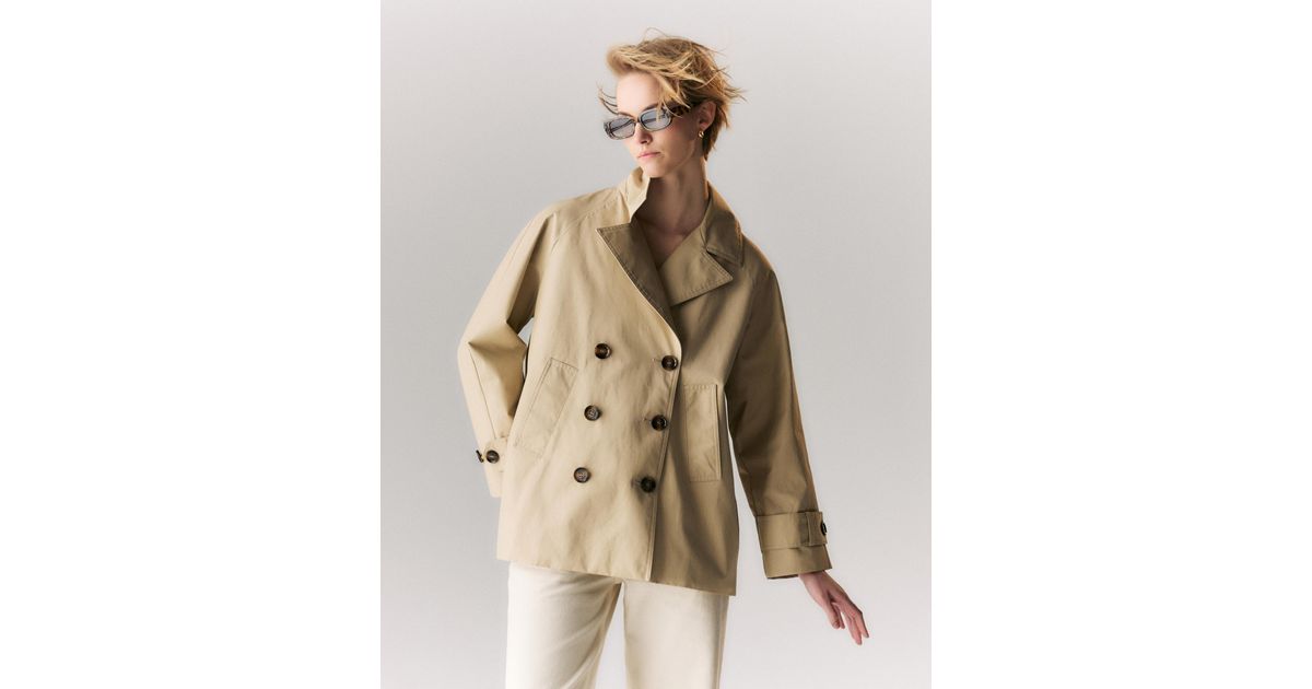 Barbour Maisy Showerproof Jacket in Natural | Lyst
