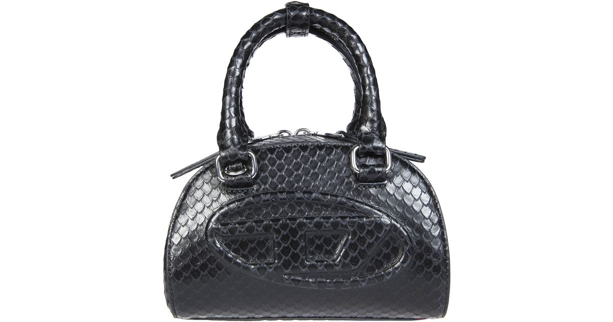 DIESEL Mini Dome Crossbody Bag in Black | Lyst