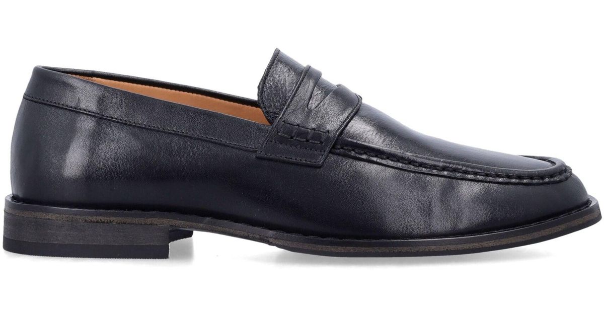 Our Legacy Light Leather Loafers in Blue for Men | Lyst