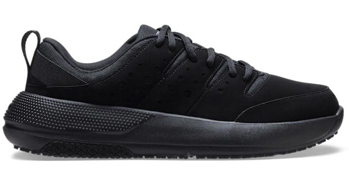 Crocs™ On The Clock Slip Resistant Work Sneaker in Black for Men | Lyst