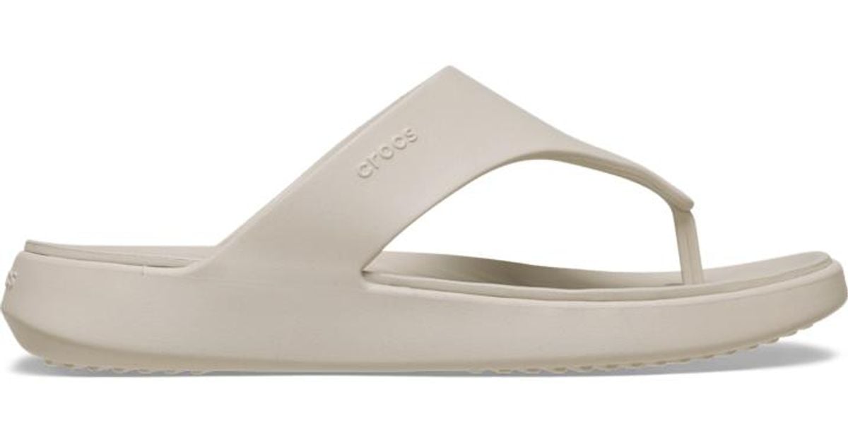 Crocs™ Getaway Triangle Flip Flops in Black | Lyst Canada