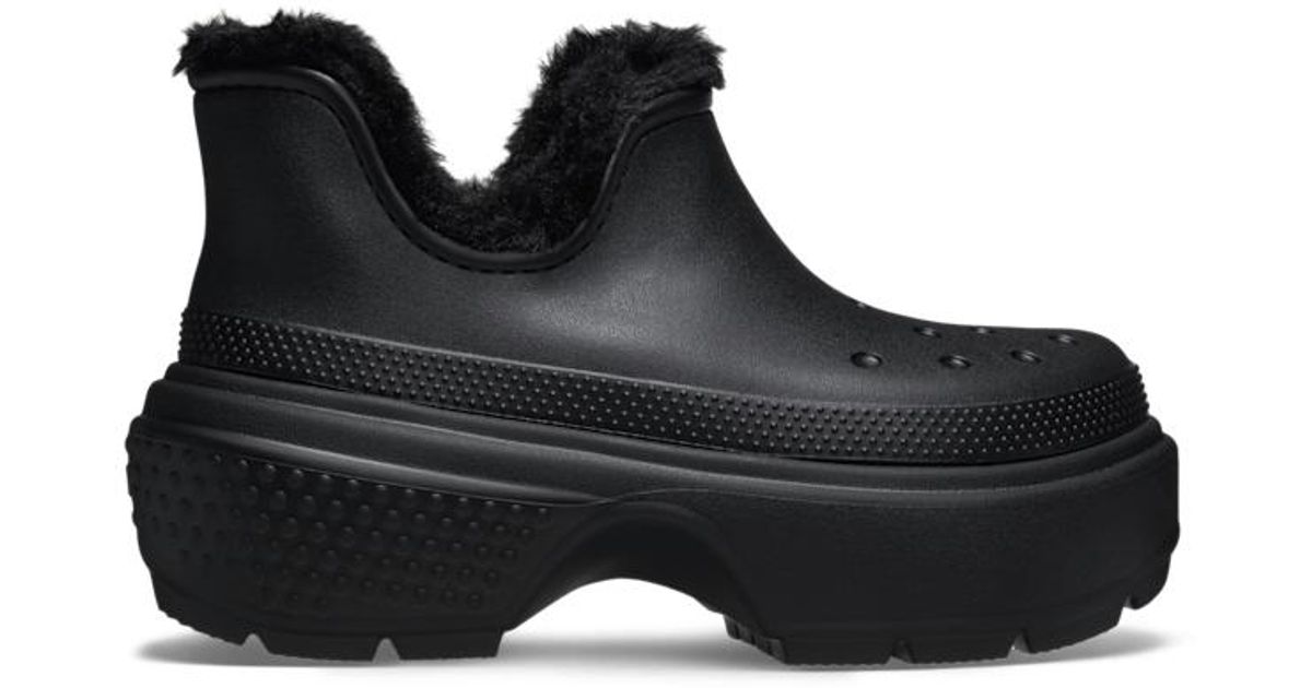 Crocs™ Stomp Shorty Boot in Black | Lyst