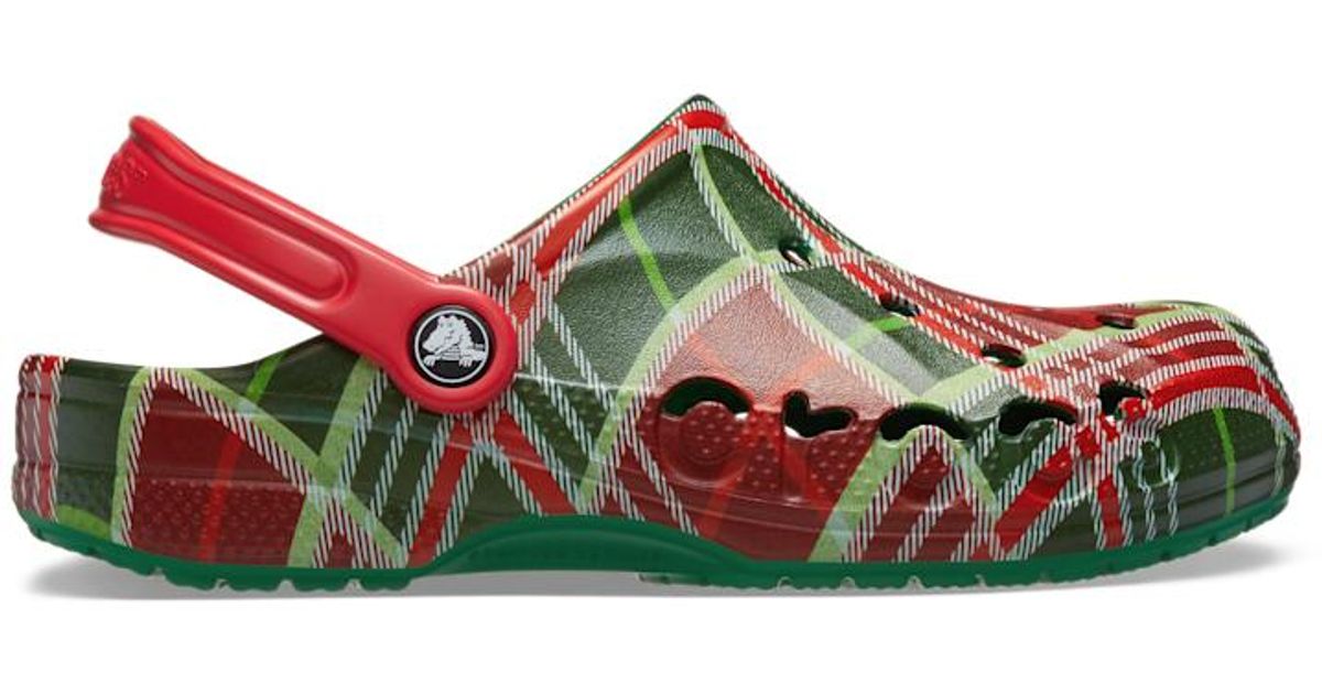 Crocs™ Baya Holiday Plaid Clog; Kelly in Black | Lyst