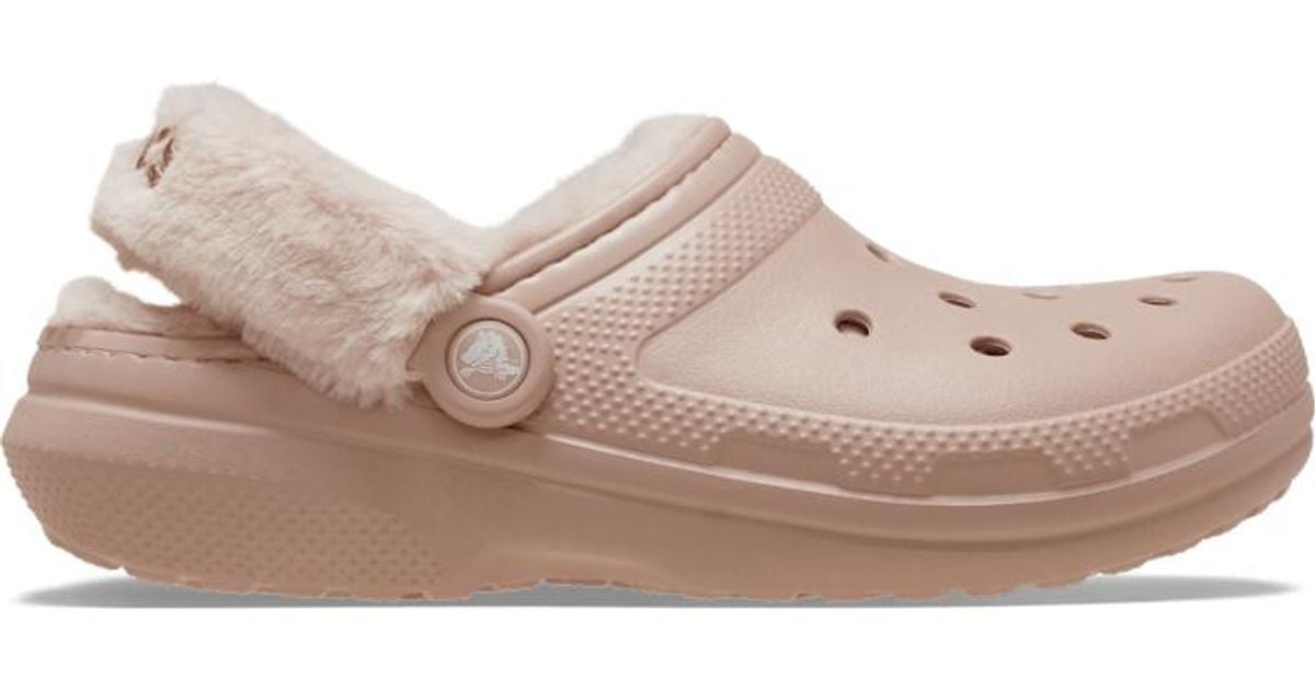 Crocs™ Classic Fuzz Lined Clog; Clay in Black | Lyst