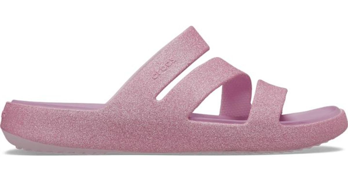 Crocs™ Getaway Glitter Strappy; Milk in Purple | Lyst