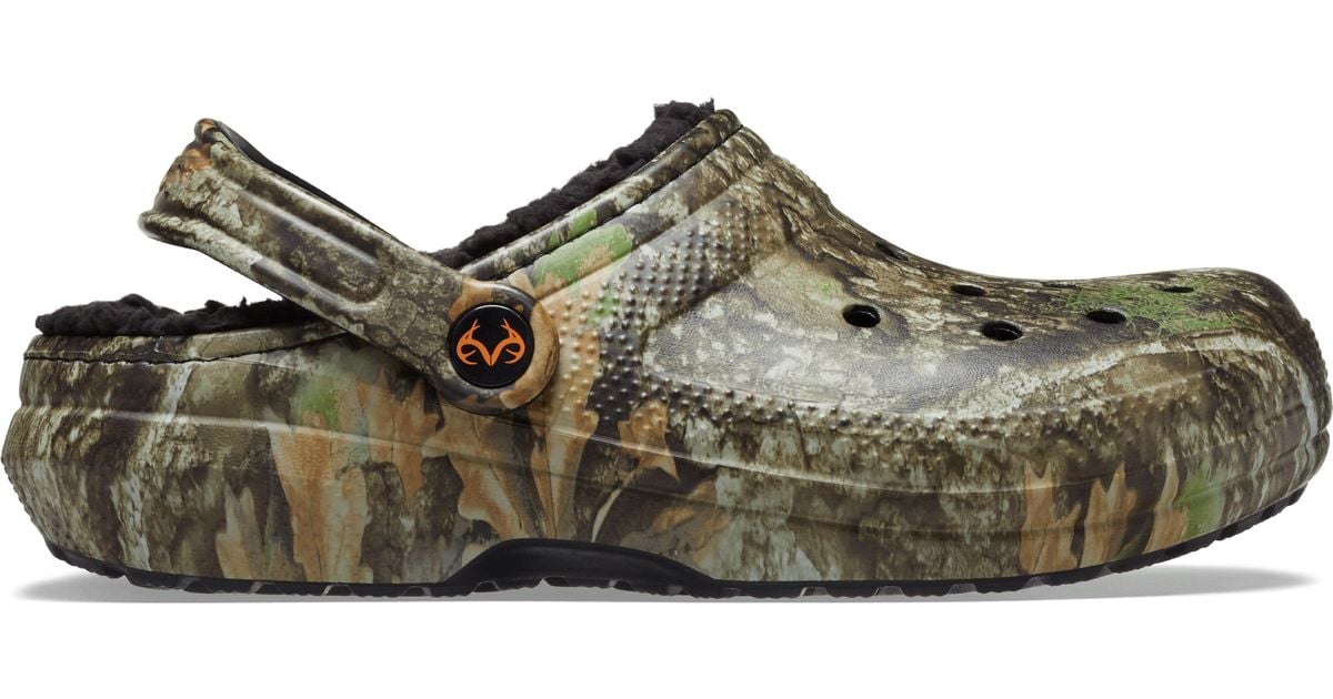 Crocs™ Realtree Apx Lined Classic Clog in Black | Lyst UK