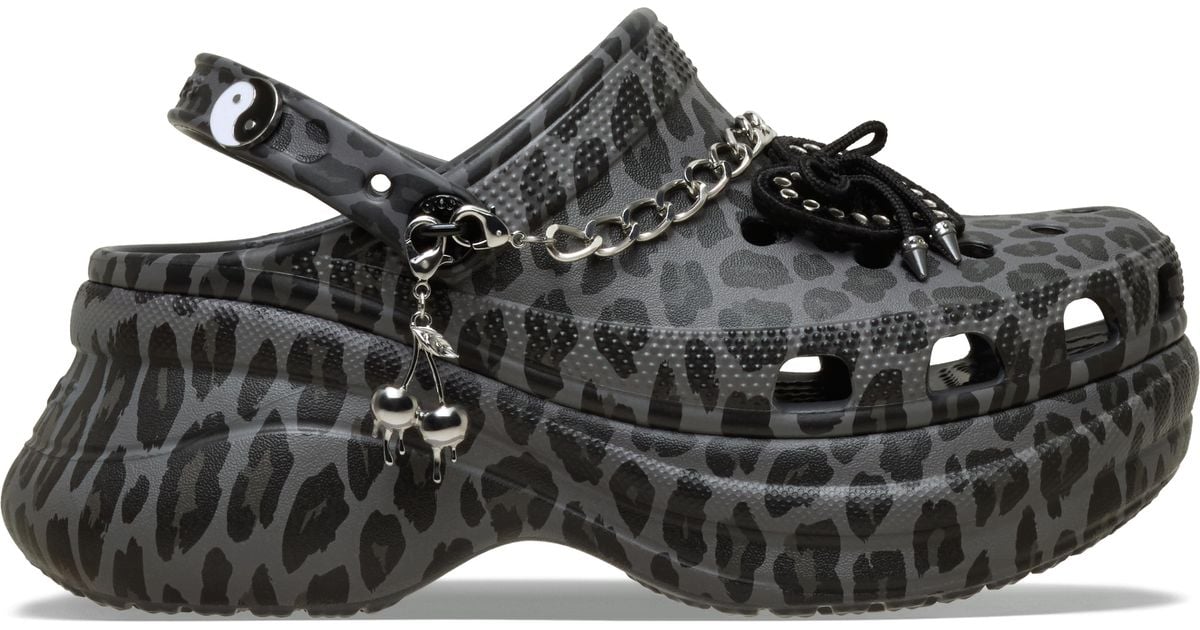 Crocs™ Bae Leopard in Black | Lyst UK