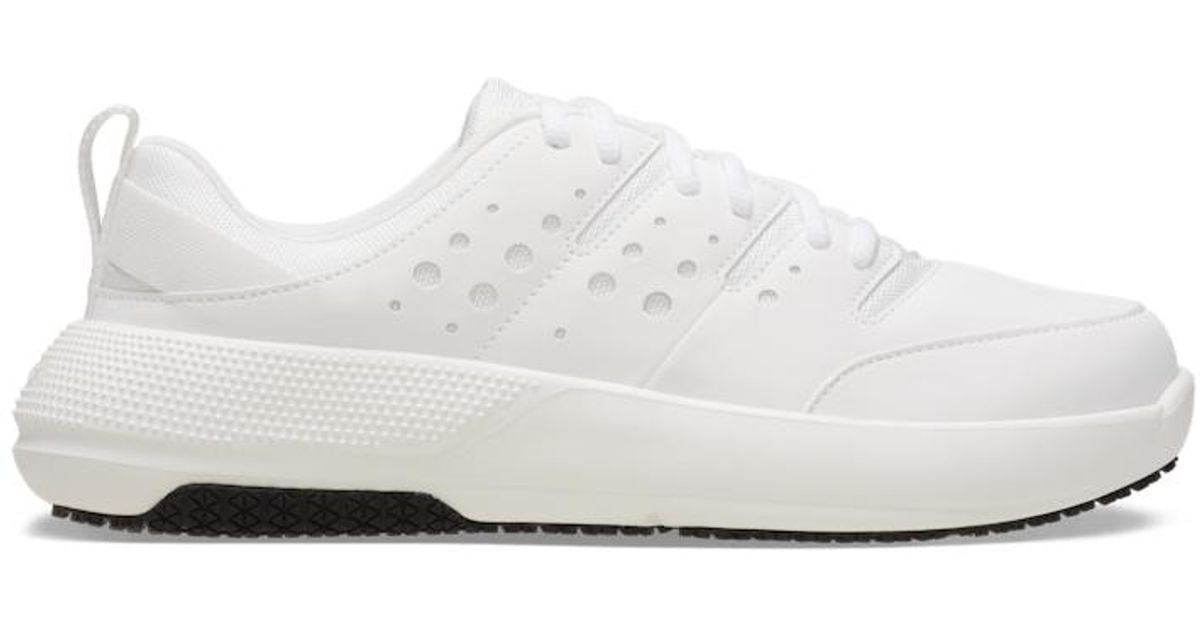 Crocs™ On The Clock Slip Resistant Work Sneaker in Black for Men | Lyst