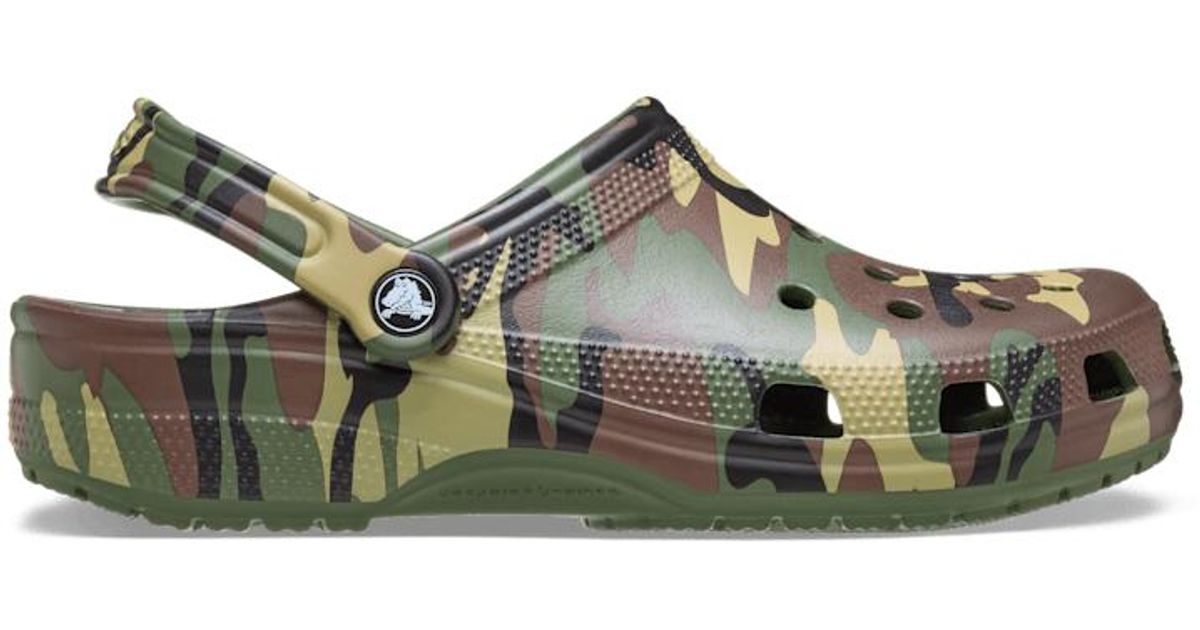 Crocs™ Classic Camouflage Clog; Army Multi in Black | Lyst