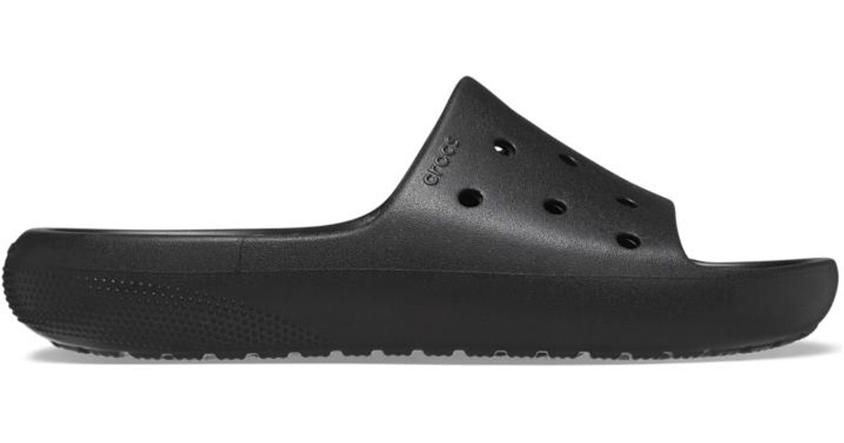 Crocs™ Classic Slide Croslite Sandals in Black | Lyst