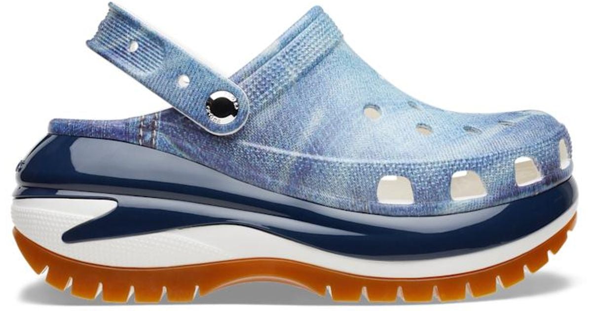 Crocs™ Mega Crush Denim Clog in Blue | Lyst