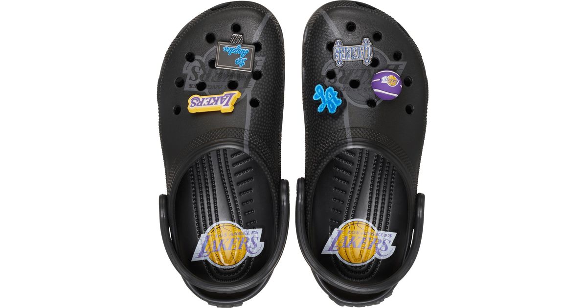 Crocs™ Nba Lakers Elevated Classic Clog in Black | Lyst