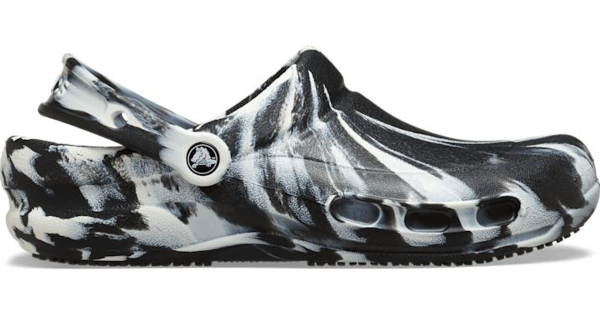 Crocs™ Bistro Marbled Work Clog in Black | Lyst