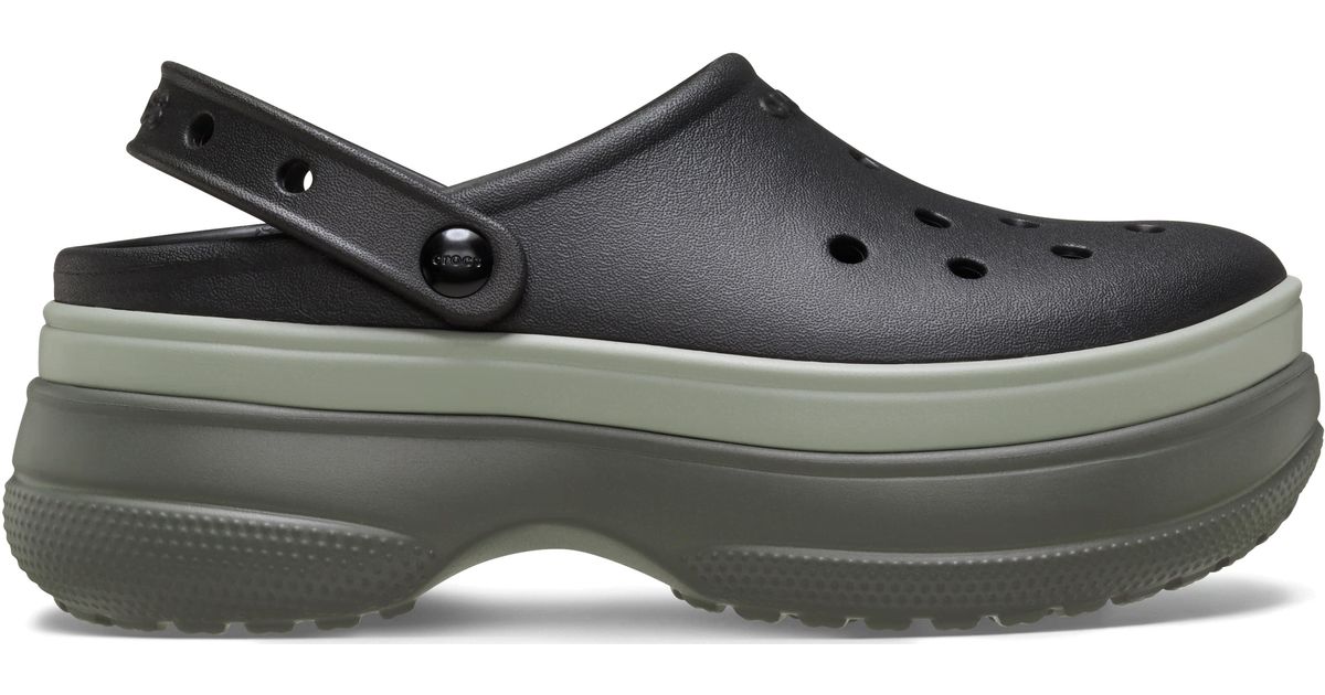 Crocs™ Classic Stacked Clog in Black | Lyst UK