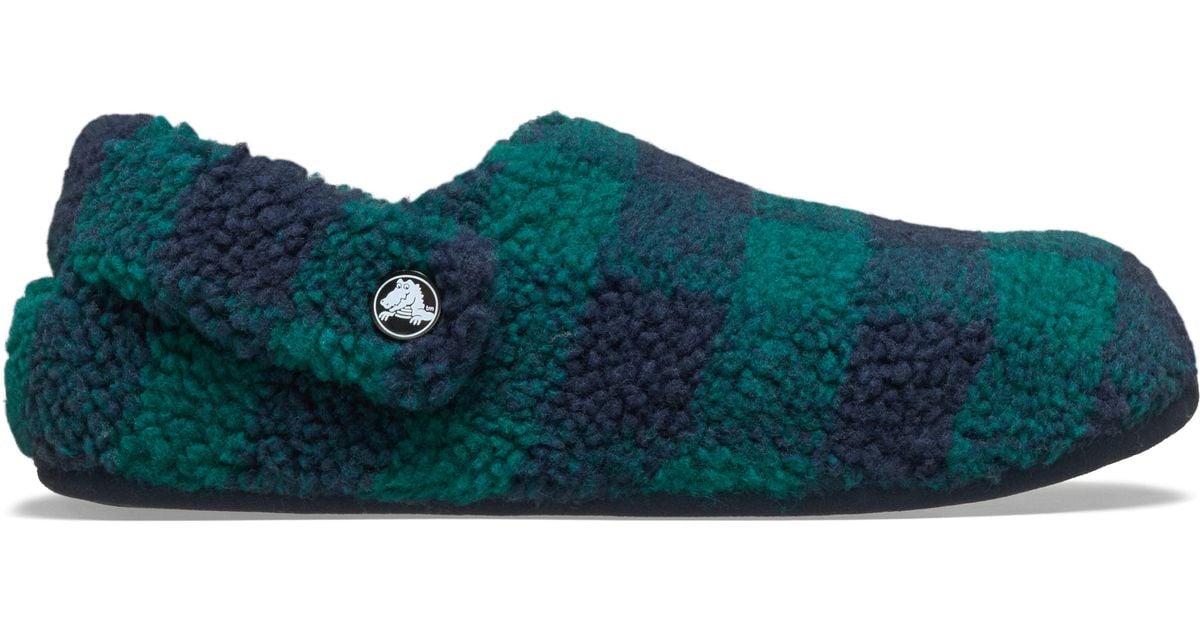Crocs™ Classic Buffalo Check Cozzzy Slipper in Black | Lyst UK