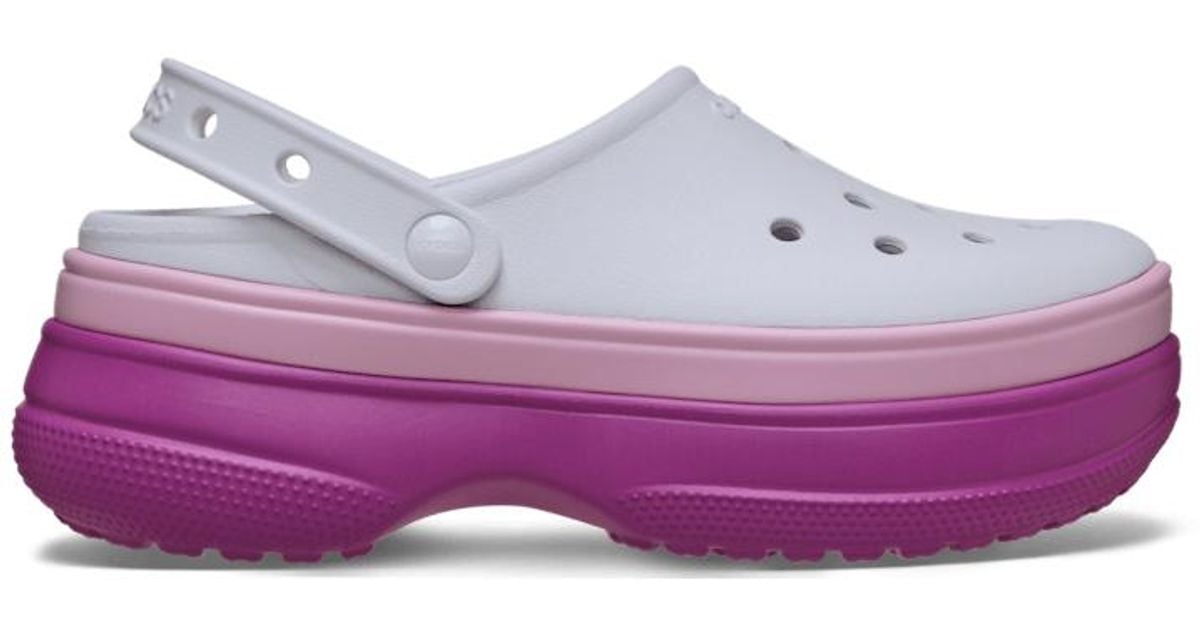 Crocs™ Classic Stacked Clog in Purple | Lyst