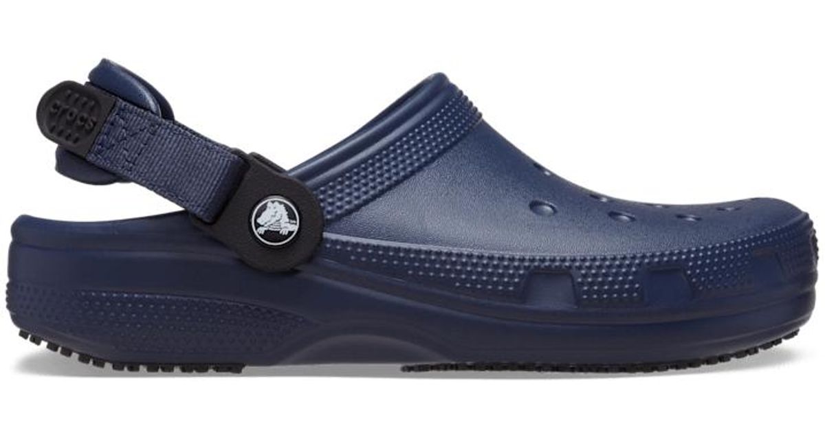 Crocs™ Classic Slip Resistant Work Clog in Blue | Lyst