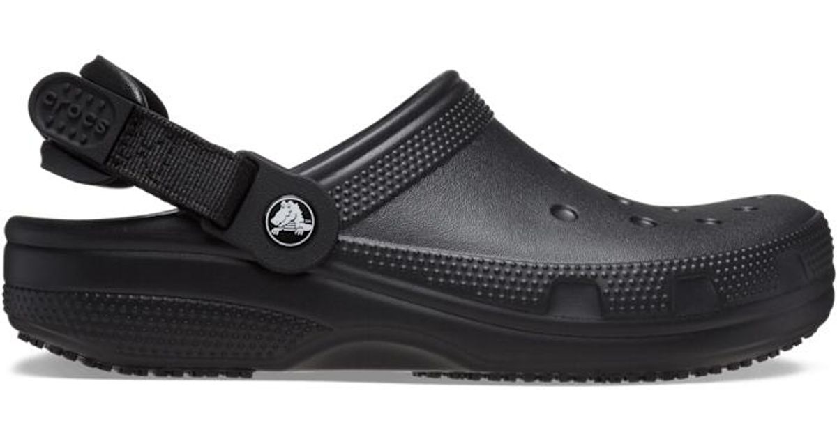 Crocs™ Classic Slip Resistant Work Clog in Black | Lyst