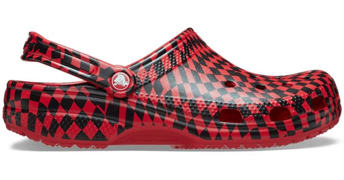 Crocs™ Warped Checker Clog; Varsity in Red | Lyst