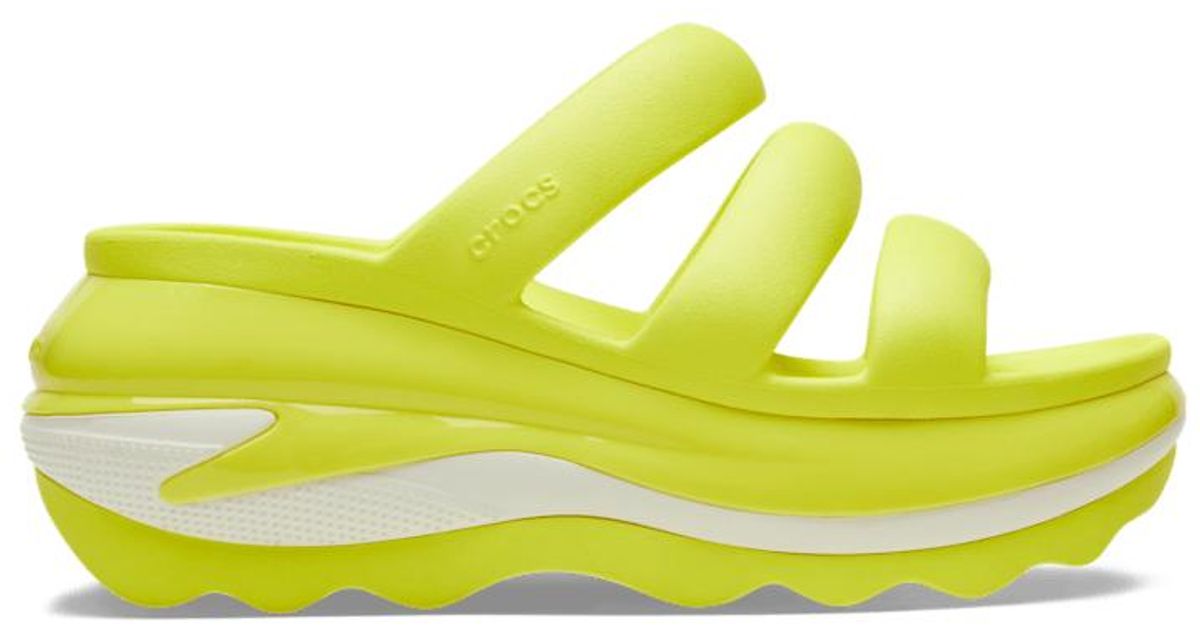 Crocs™ Mega Crush Triple Strap in Yellow | Lyst