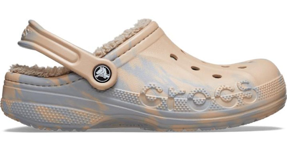 Crocs™ Baya Lined Marbled Clog in Black | Lyst