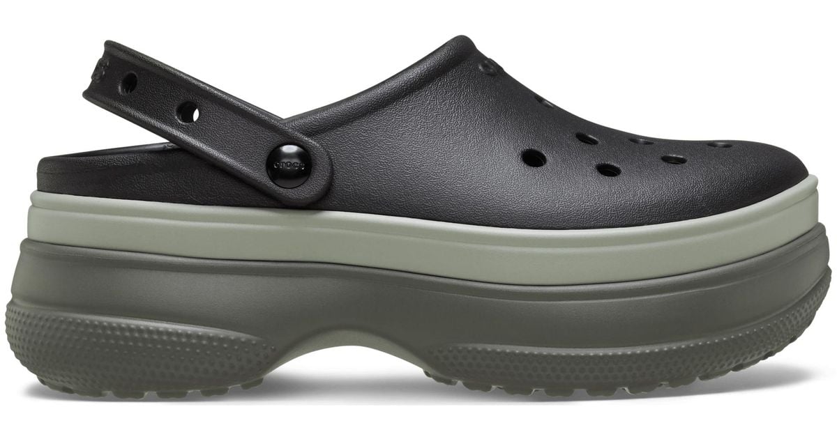 Crocs™ Classic Stacked Clog in Black | Lyst