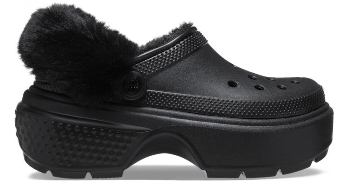 Crocs™ Stomp Lined Clog in Black for Men | Lyst
