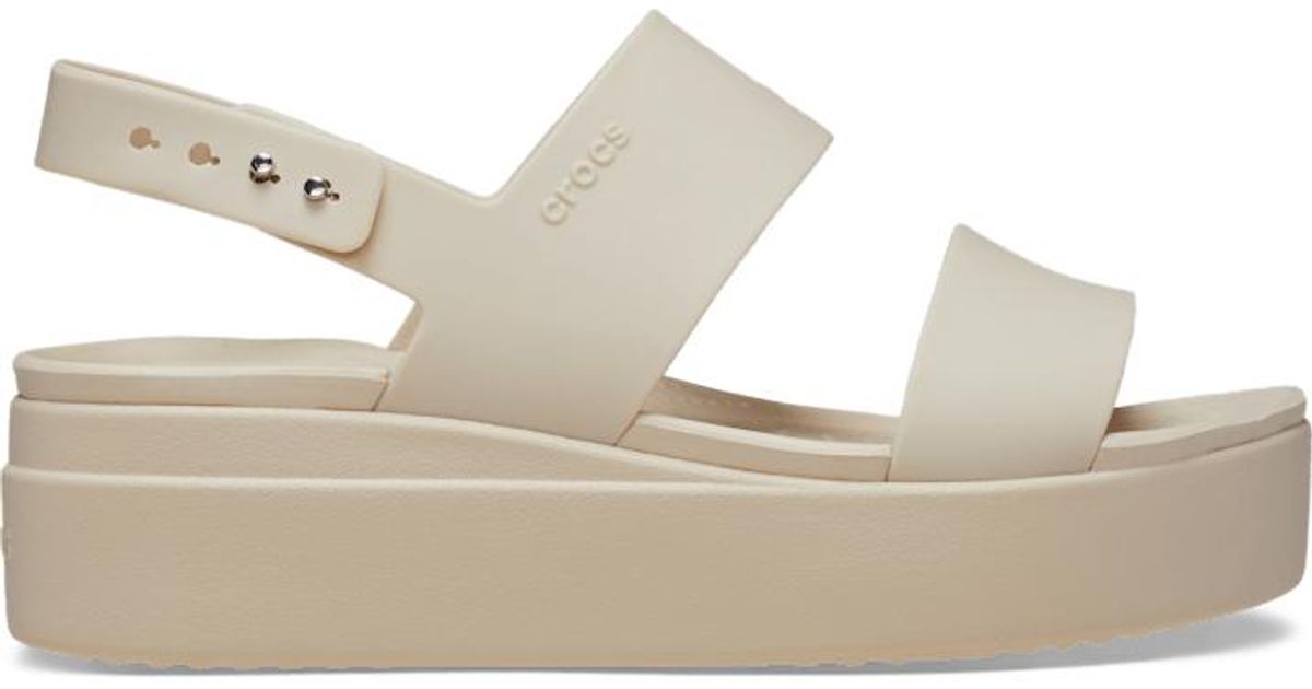 Crocs™ Brooklyn Low Wedge in Black | Lyst