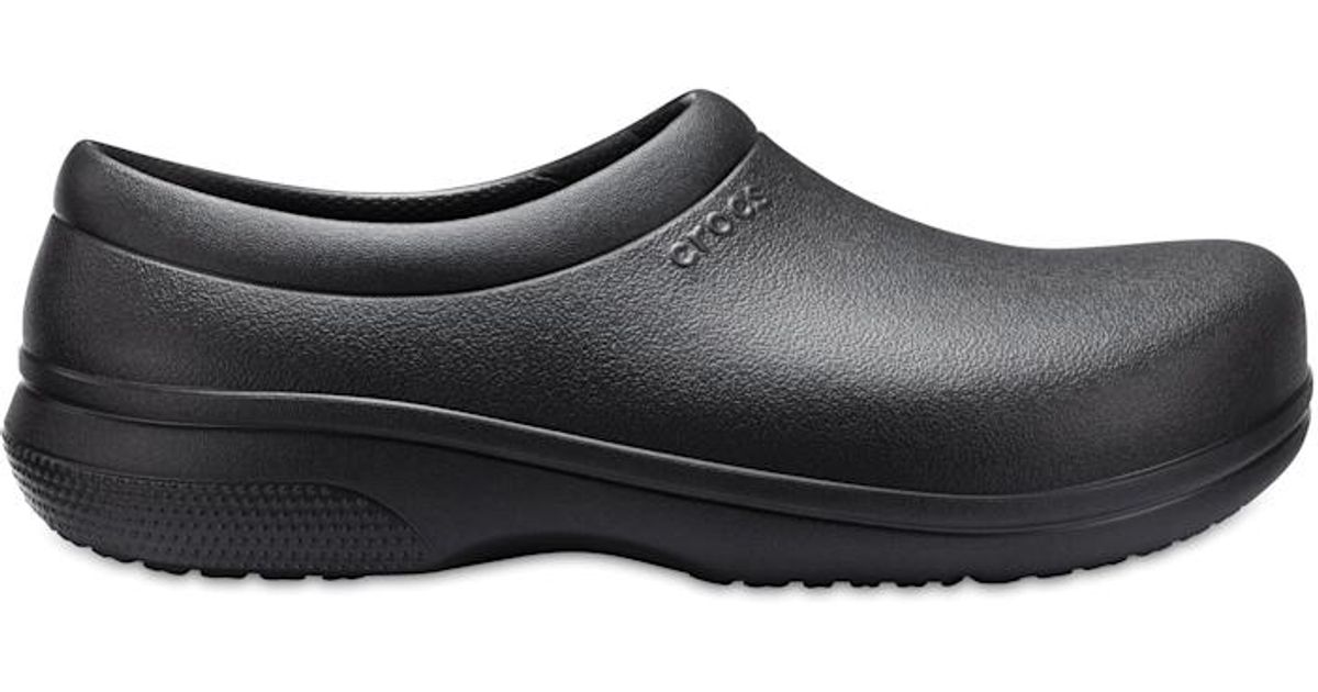 Crocs™ Crocs On The Clock Slip Resistant Work Slip-On in Black for Men ...