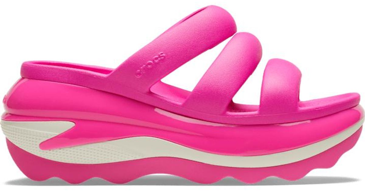 Crocs™ Mega Crush Triple Strap in Pink | Lyst