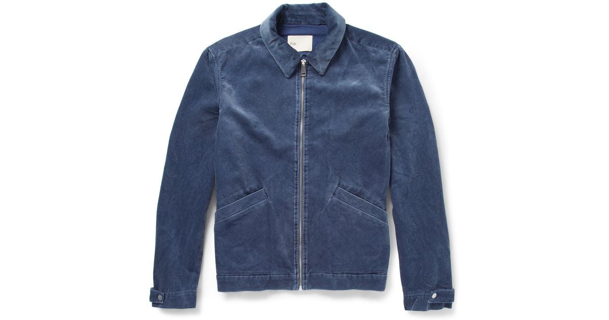 Folk Corduroy Jacket in Blue for Men | Lyst UK