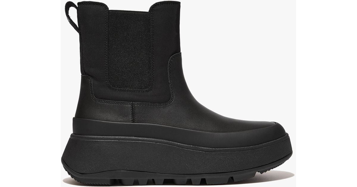 Fitflop F-Mode Water-Resistant Flatform Chelsea Boots (All) Boots in ...