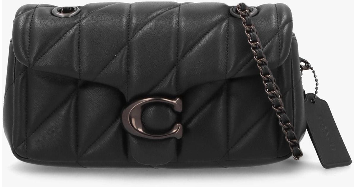 COACH Tabby 20 Quilted Leather Shoulder Bag , Leather in White | Lyst