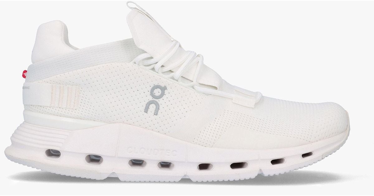 On Shoes Cloudnova Undyed White White Trainers | Lyst