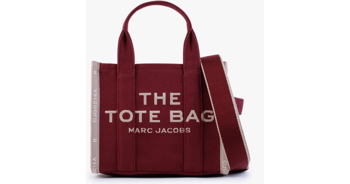 Marc Jacobs The Jacquard Mini Traveler Merlot Tote Bag in Red | Lyst Canada
