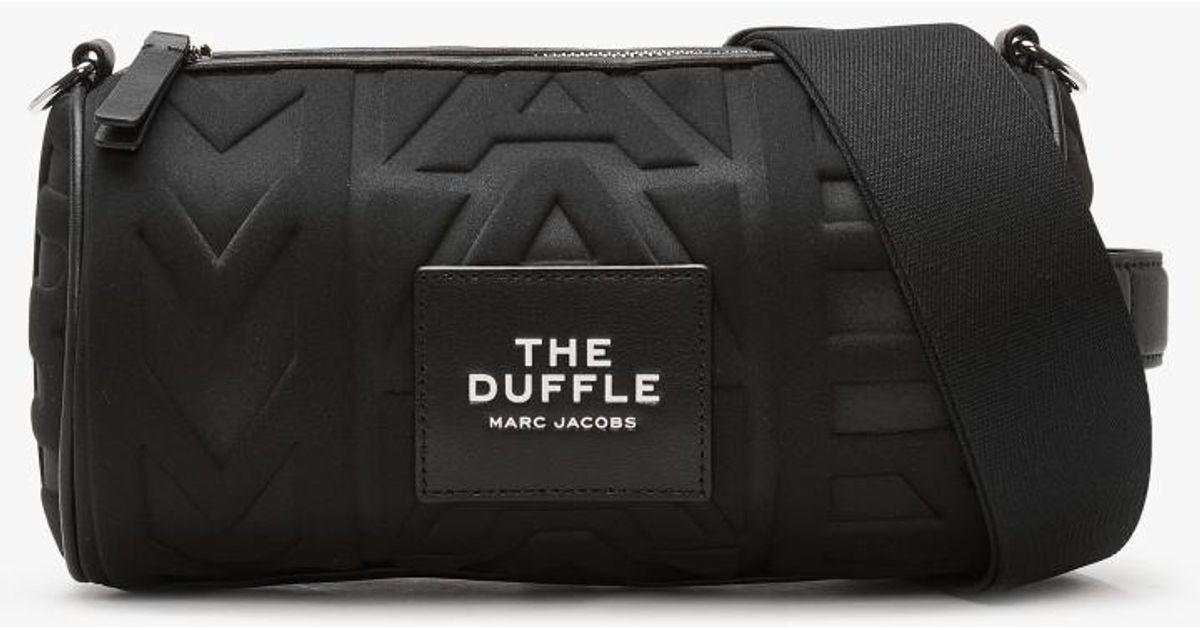 Marc Jacobs The Monogram Neoprene Black Duffle Bag | Lyst Canada