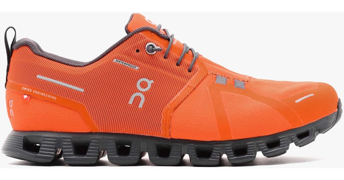 On Shoes Cloud 5 Waterproof Flame Eclipse Trainers in Red | Lyst