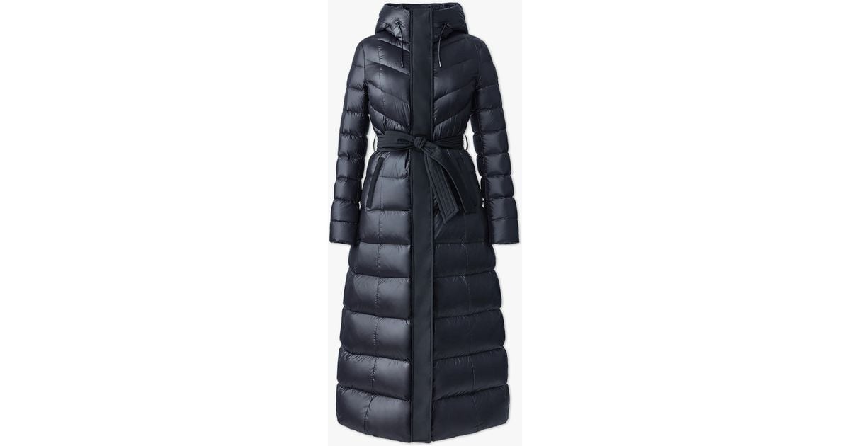 Mackage Calina R Lustrous Down Maxi Coat , Fabric in Blue | Lyst