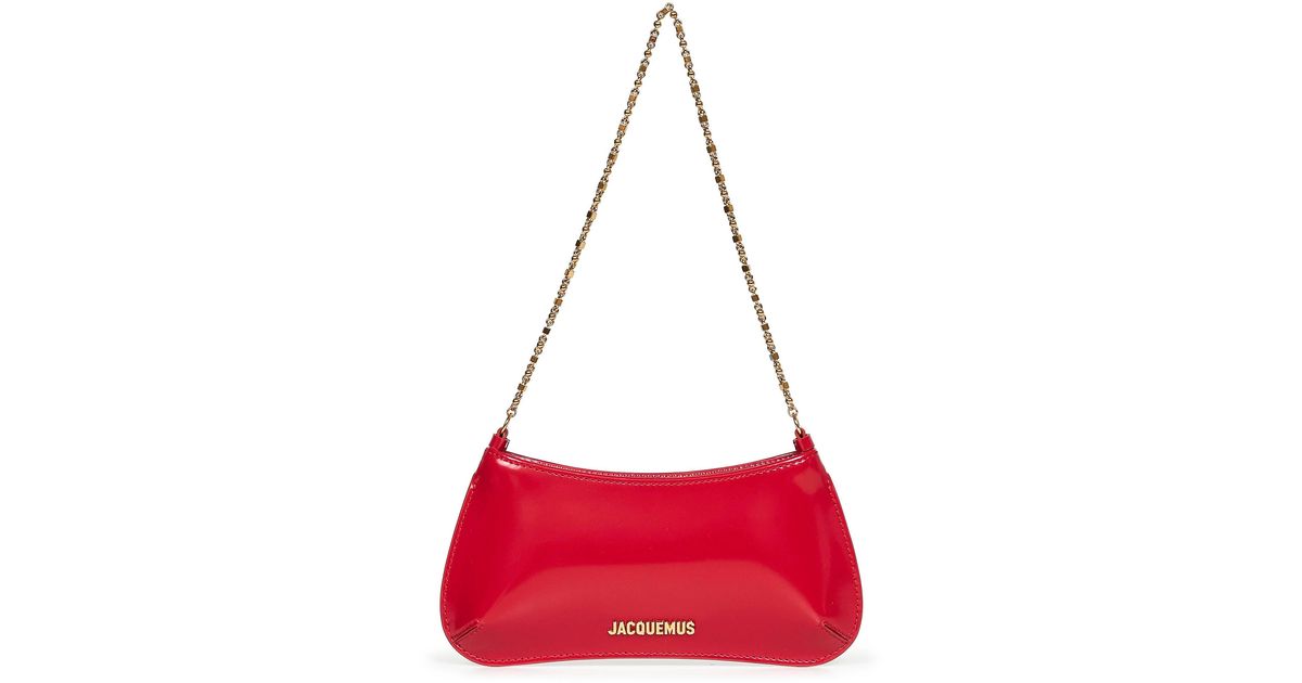 Jacquemus The Small Bisou Chaine Shoulder Bag in Red | Lyst