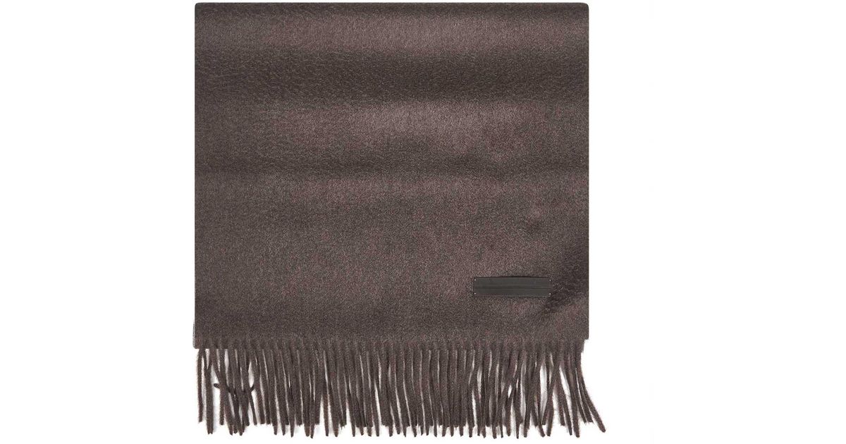 ZEGNA Oasi Cashmere Scarf in Brown for Men | Lyst UK