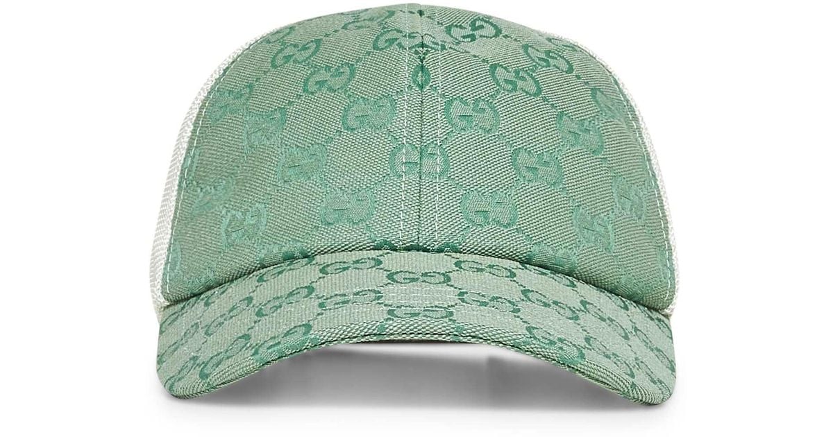 Gucci Original Gg Canvas Baseball Cap in Green for Men | Lyst UK