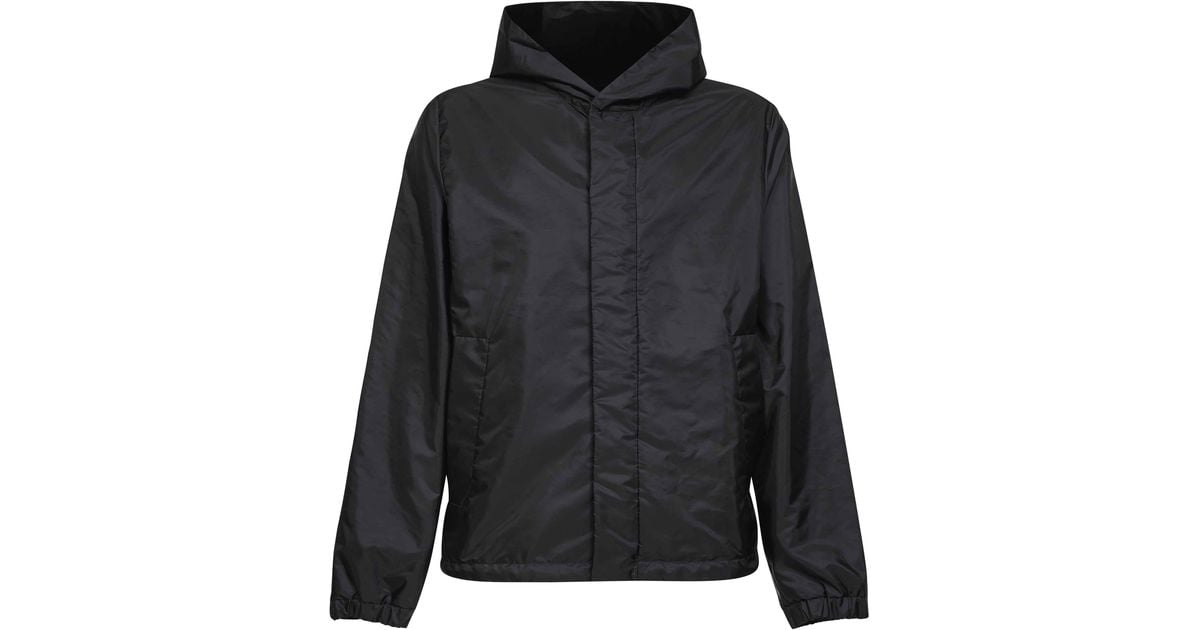 Moncler Grandans Hooded Windbreaker in Black for Men | Lyst UK