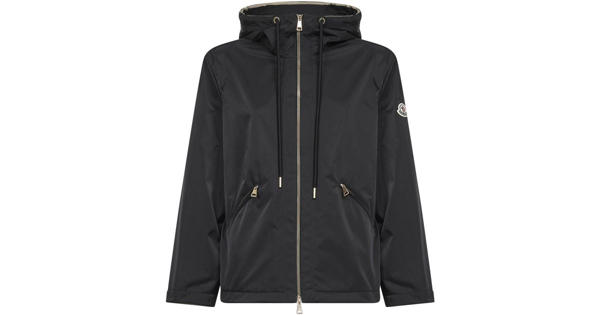 Moncler Cassiopeia Hooded Jacket in Black | Lyst UK