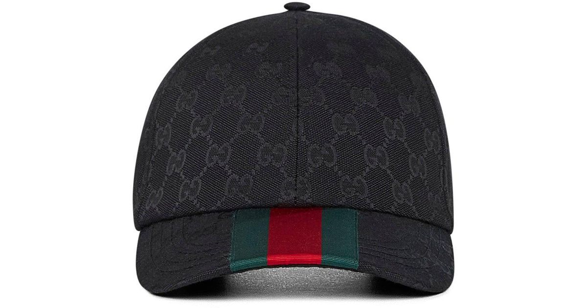 Gucci Original Gg Canvas Baseball Cap in Black for Men | Lyst