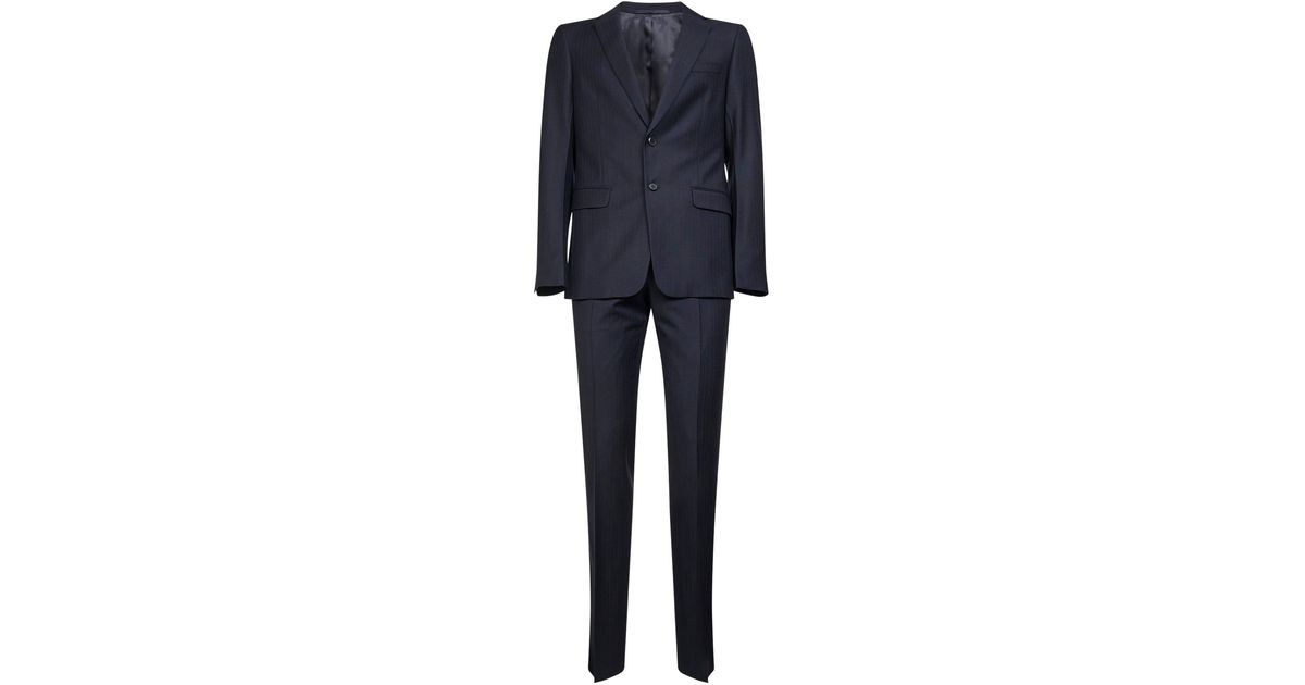 Prada Abbigliamento Wool And Cashmere Single-Breasted Suit in Blue for ...